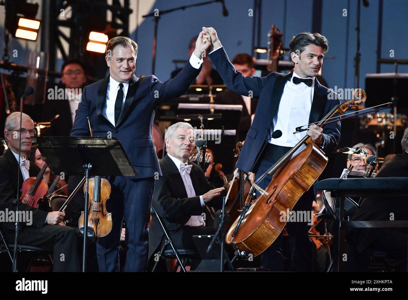Paris, France. 14th July, 2024. French violinist Renaud Capucon ...