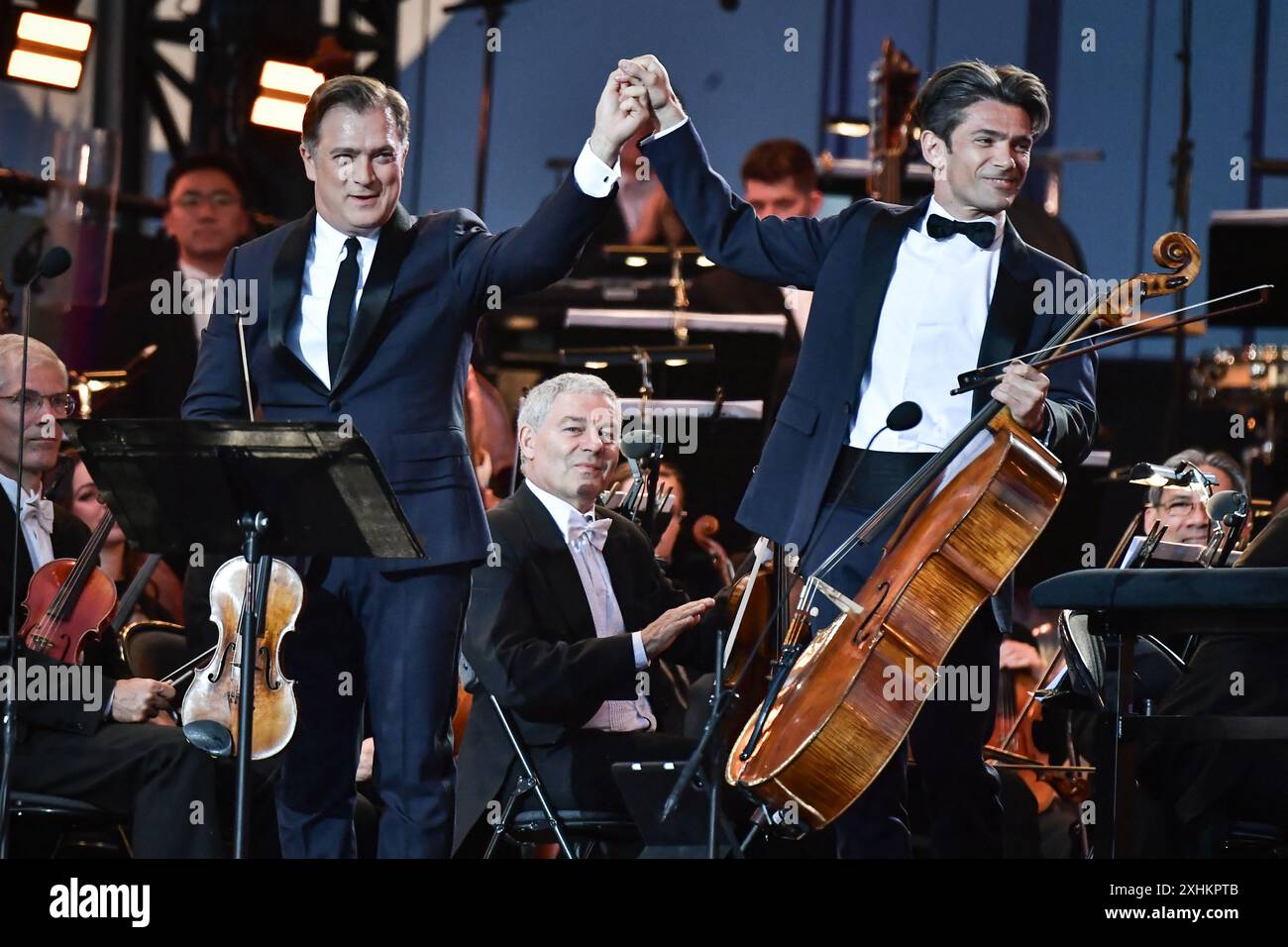 Paris, France. 14th July, 2024. French violinist Renaud Capucon ...