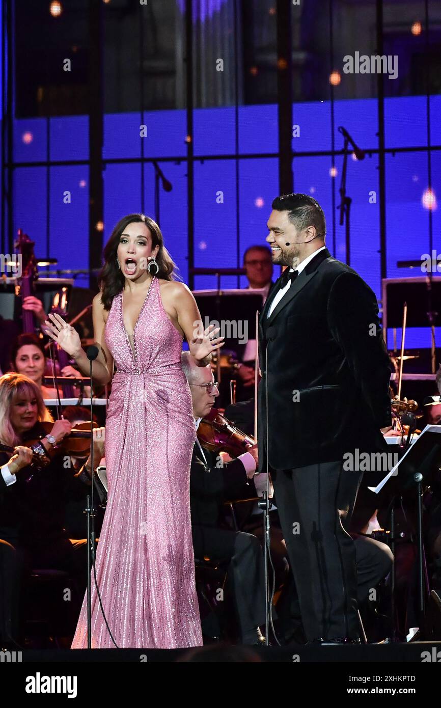 American opera singer Nadine Sierra performs with tenor and opera ...