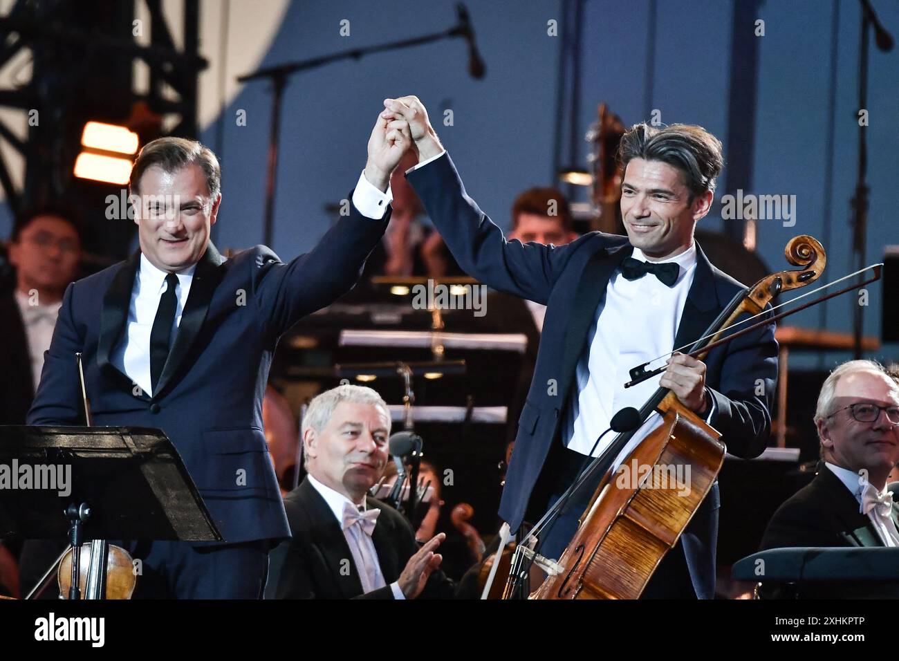 Paris, France. 14th July, 2024. French violinist Renaud Capucon ...