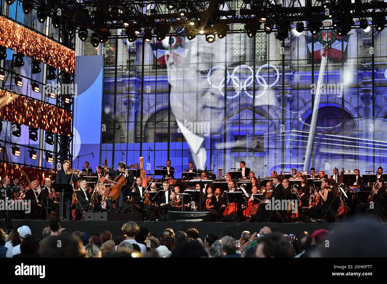Paris, France. 14th July, 2024. French violinist Renaud Capucon ...