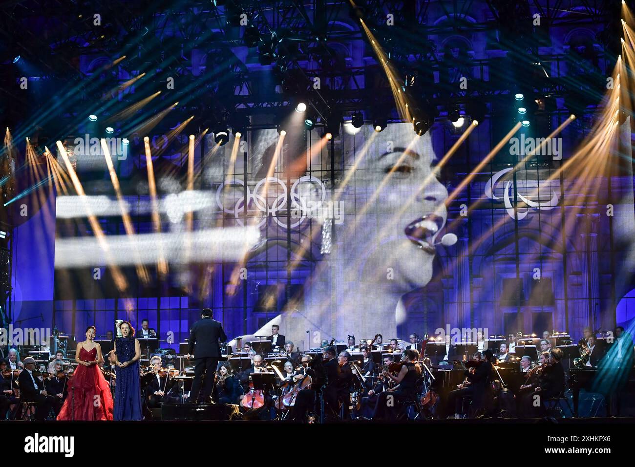 Paris, France. 14th July, 2024. Egyptian Soprano Fatima Said performs ...