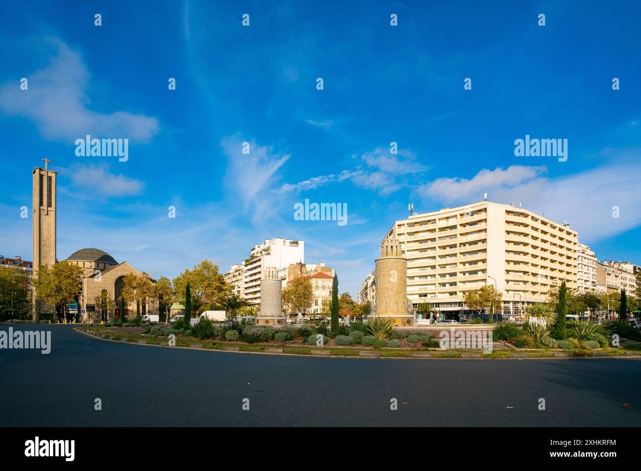 France, Paris, Porte de Saint Cloud, Fountains "Sources of the Seine" by Paul Landowski Stock ...