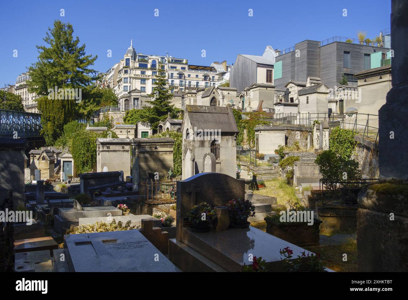 France, Paris, the North Cemetery, commonly known as Montmartre ...