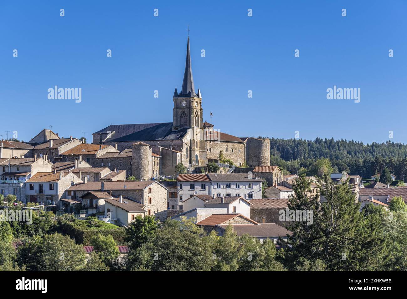 France, Haute Loire, Saint Pal de Chalencon, labeled Petite cité de caractère Stock Photo - Alamy