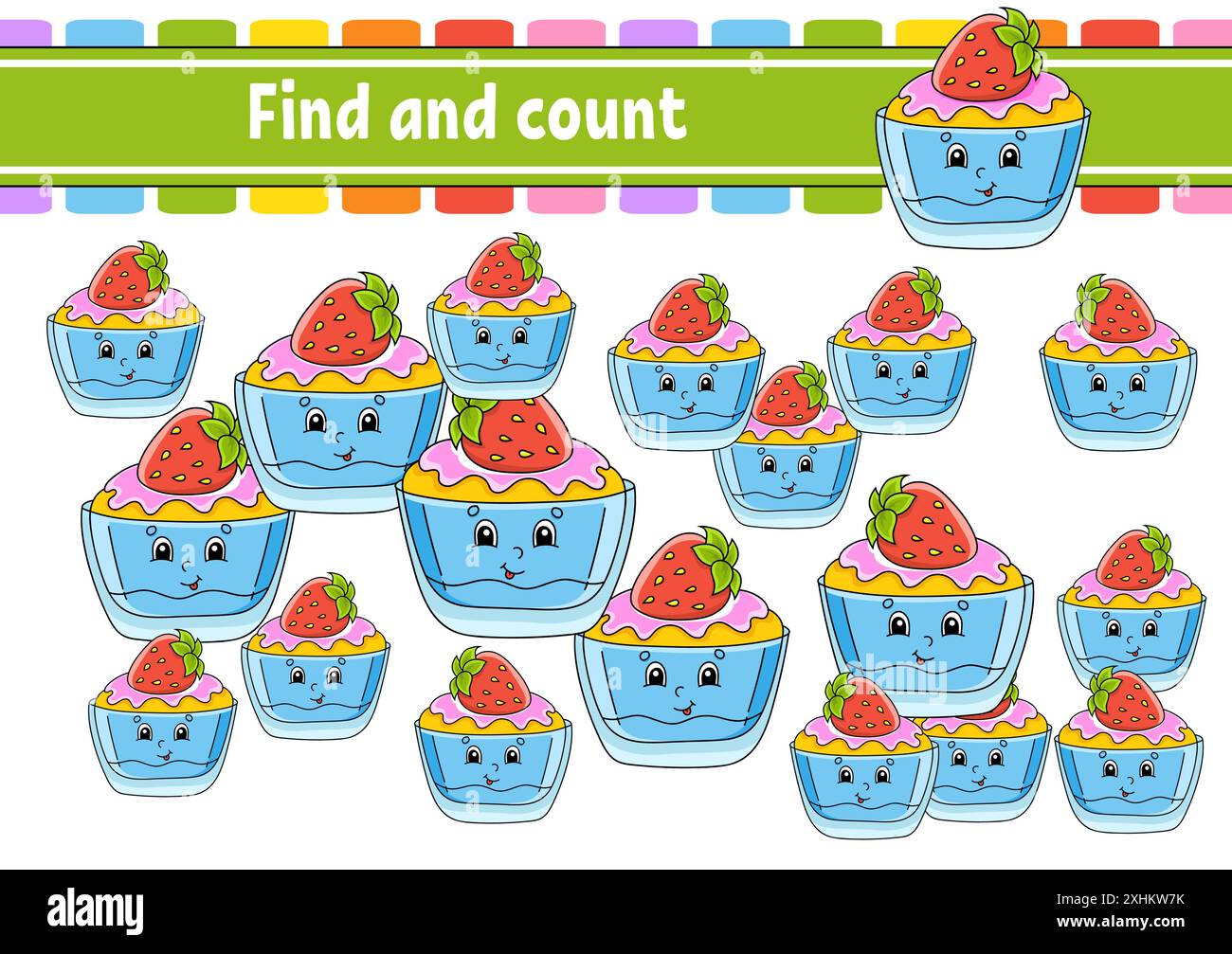 Find and count. Education developing worksheet. Activity page. Puzzle ...