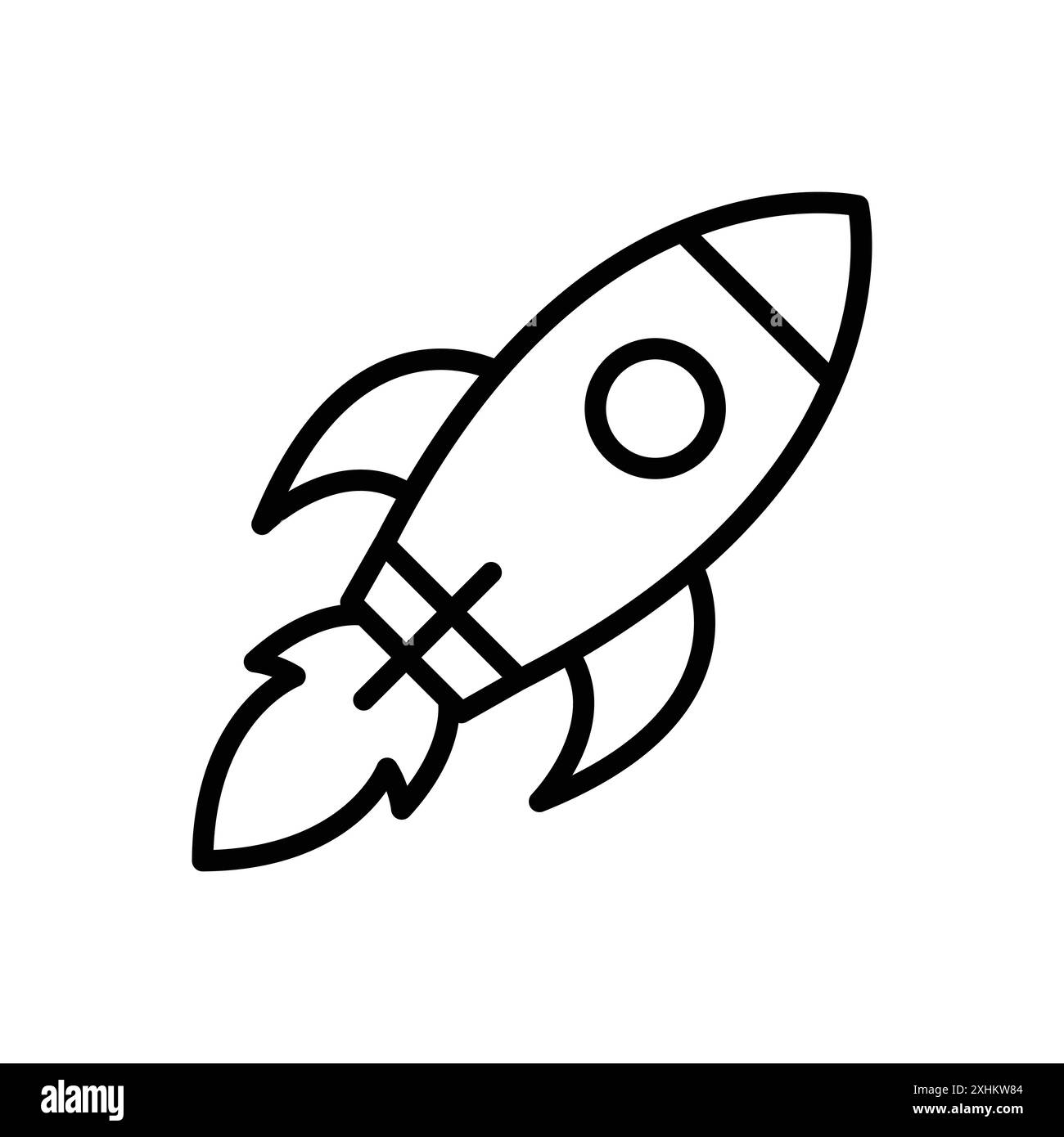 rocket icon vector design template in white background Stock Vector ...
