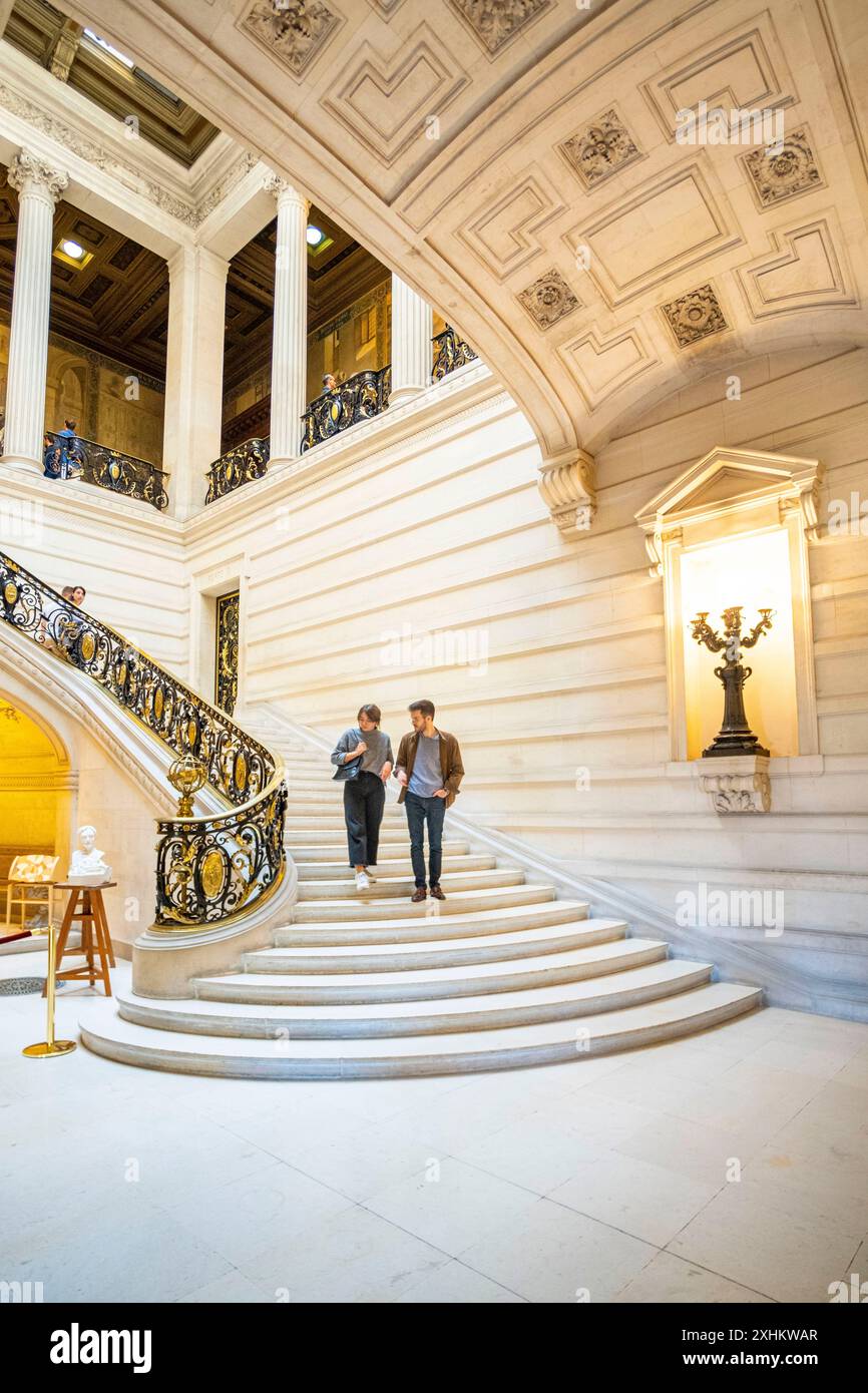 France, Paris, Sorbonne University, grand staircase Stock Photo - Alamy