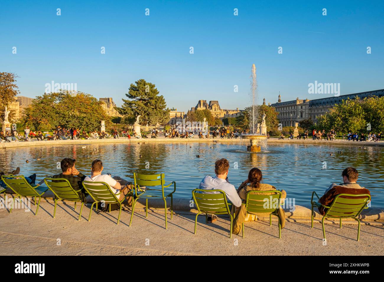 France, Paris, area listed as World Heritage by UNESCO, the Tuileries ...