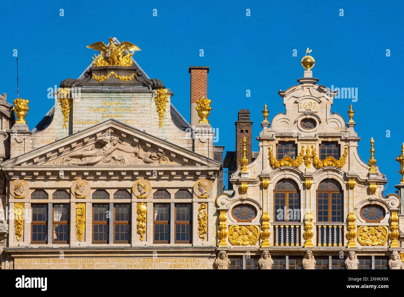 Belgium, Brussels, Grand Place listed as World Heritage by UNESCO, 17th ...