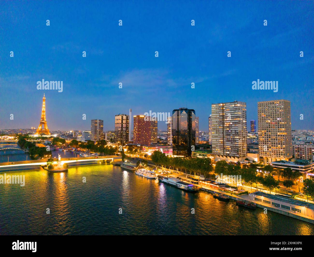 France, Paris, the banks of the Seine, the Front de Seine district, the ...