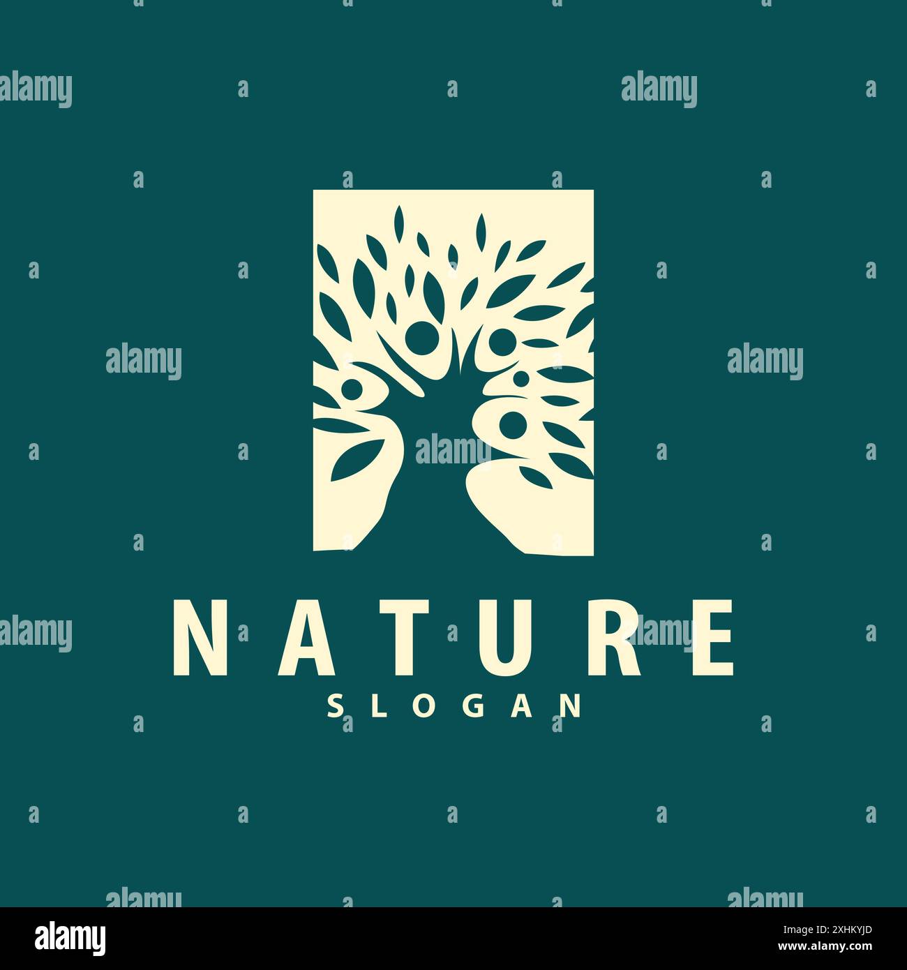 Oak tree logo inspiration hi-res stock photography and images - Alamy