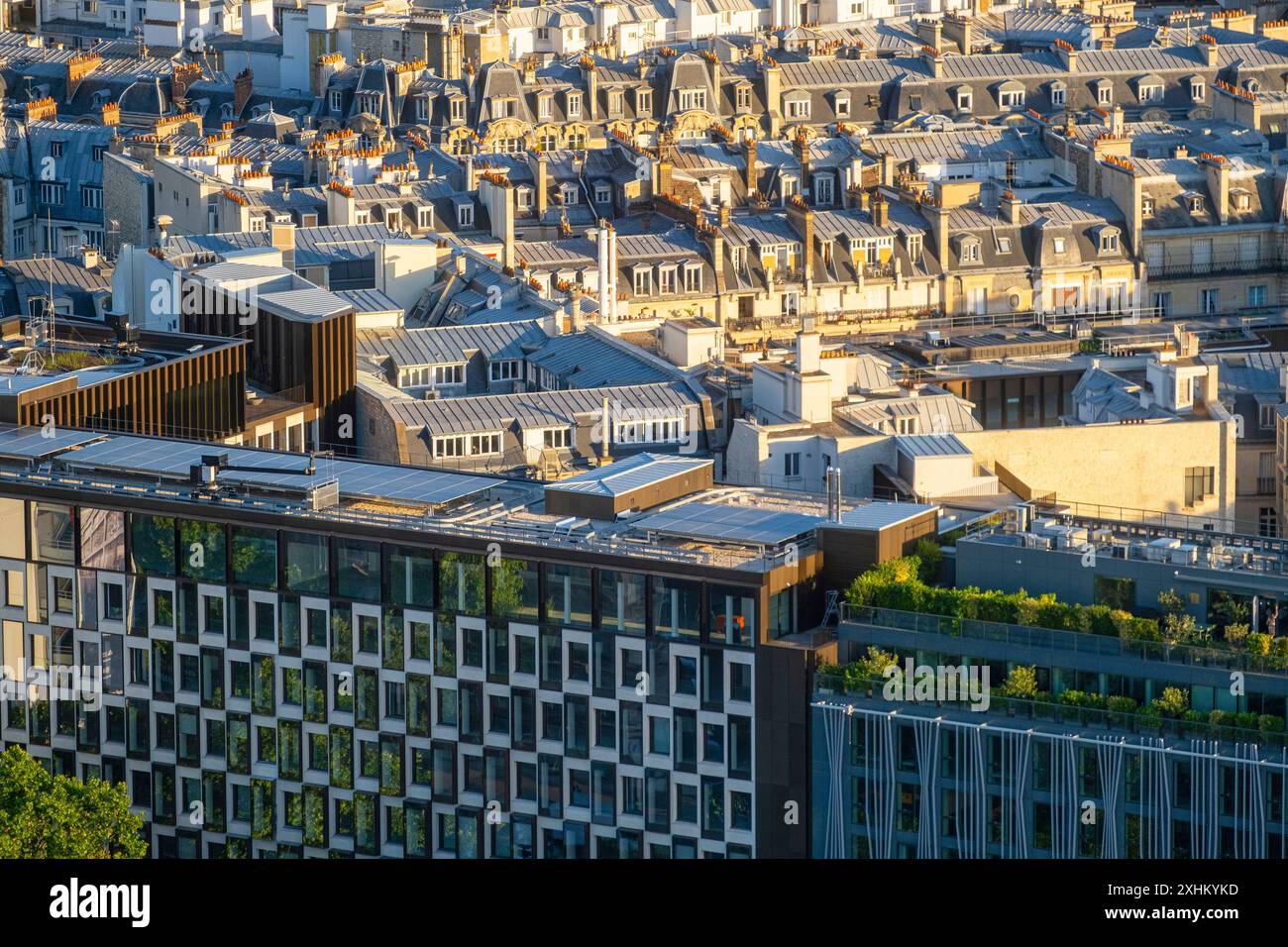 France, Paris, zinc roof of the 16th arrondissement Stock Photo - Alamy