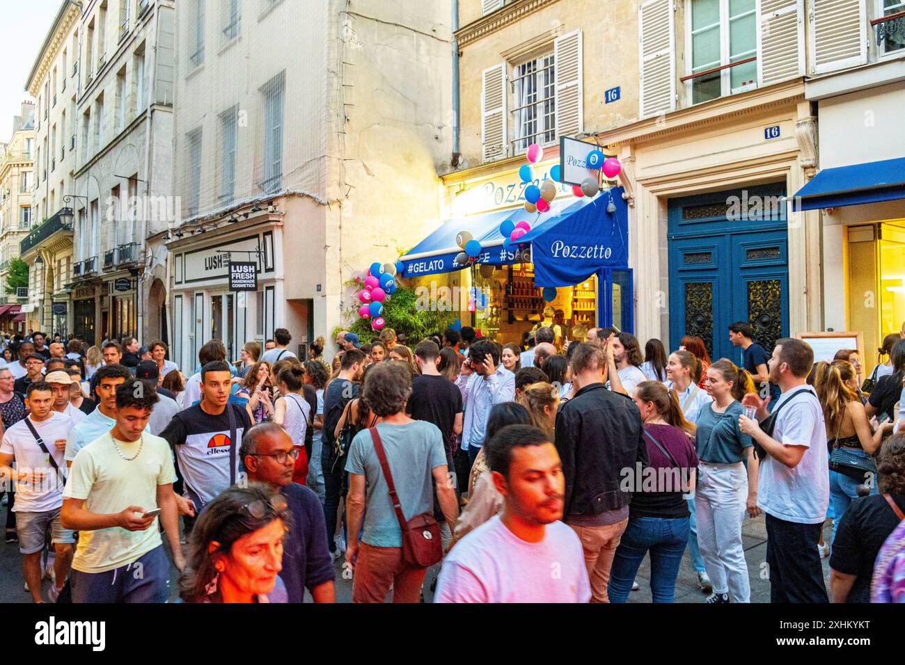 France, Paris, Music Festival, Marais district, at Pozette Stock Photo ...
