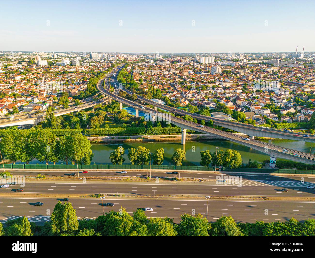 Aerial france a4 motorway hi-res stock photography and images - Alamy