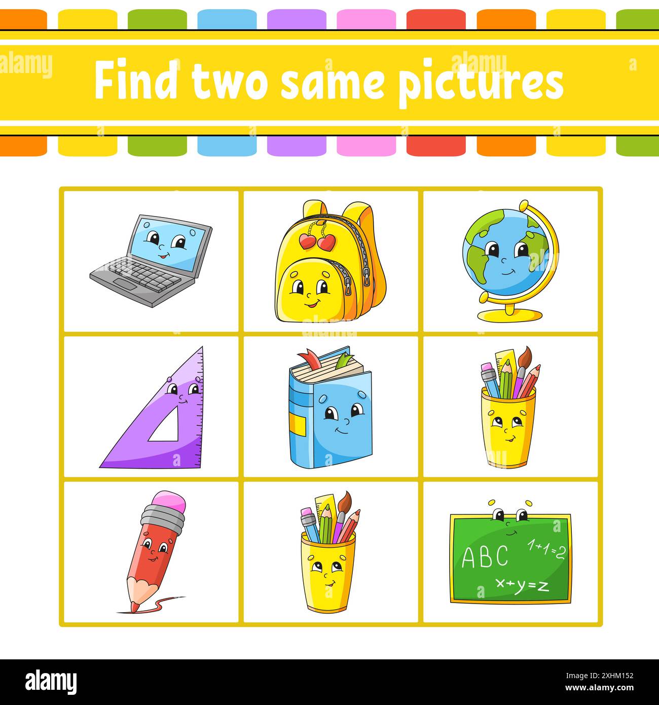 Find two same pictures. Task for kids. Education developing worksheet ...