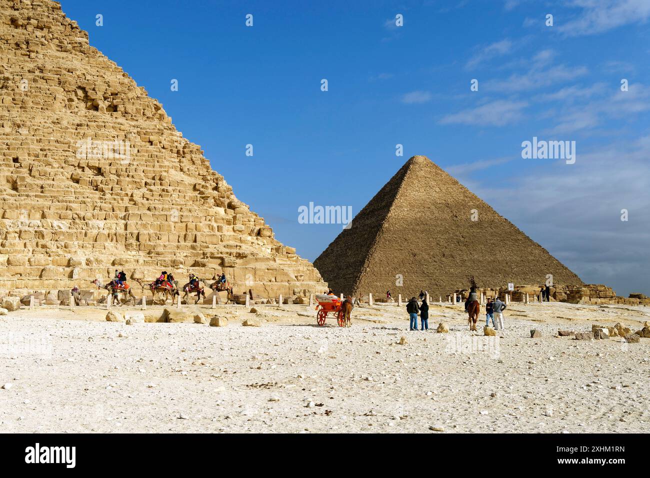 Egypt, Cairo, Giza, listed as World Heritage by UNESCO, the Khafra and ...