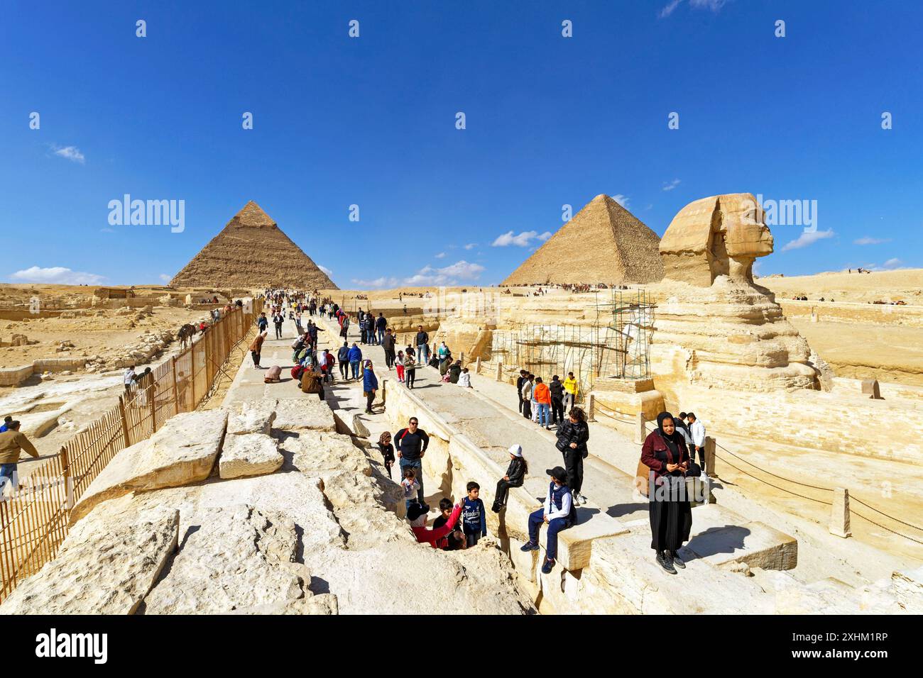 Egypt, Cairo, Giza, listed as World Heritage by UNESCO, the Sphinx in ...