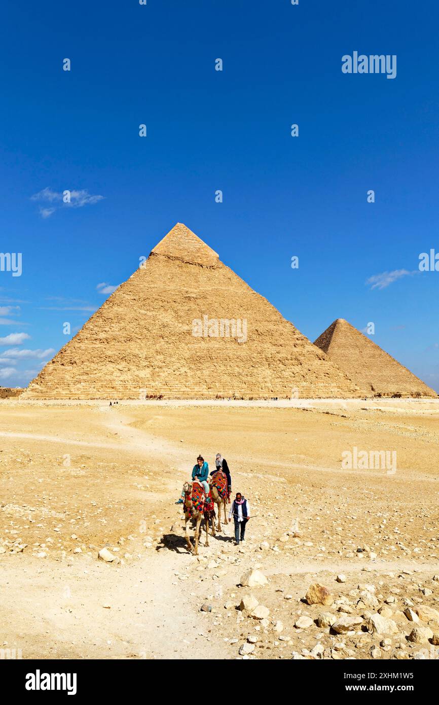 Egypt, Cairo, Giza, listed as World Heritage by UNESCO, the Khafra and ...