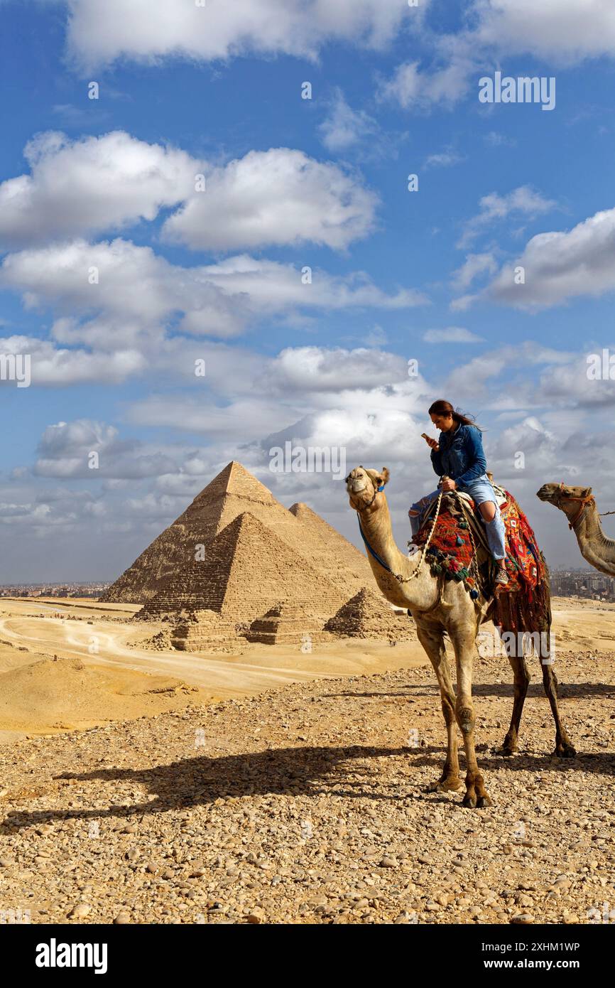 Egypt, Cairo, Giza, listed as World Heritage by UNESCO, Menkaure ...