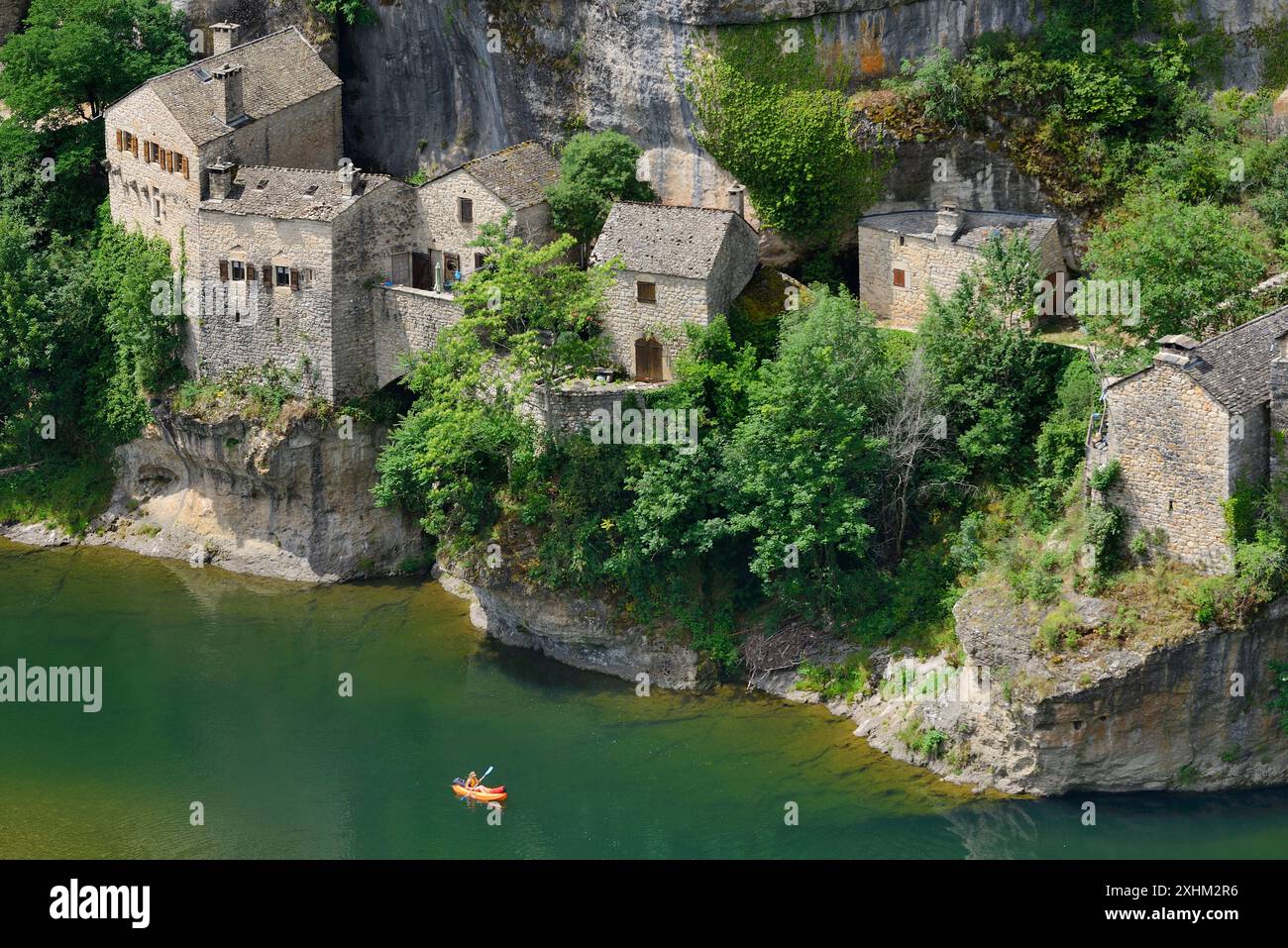 France, Lozere, Gorges du Tarn, Castelbouc Stock Photo - Alamy