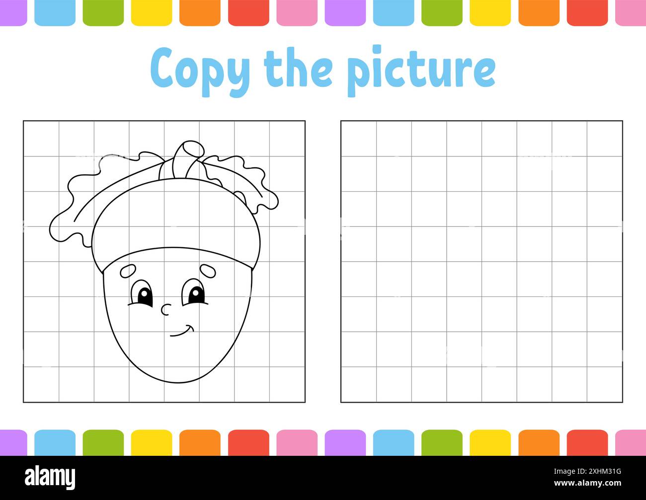 Copy the picture. Coloring book pages for kids. Education developing ...