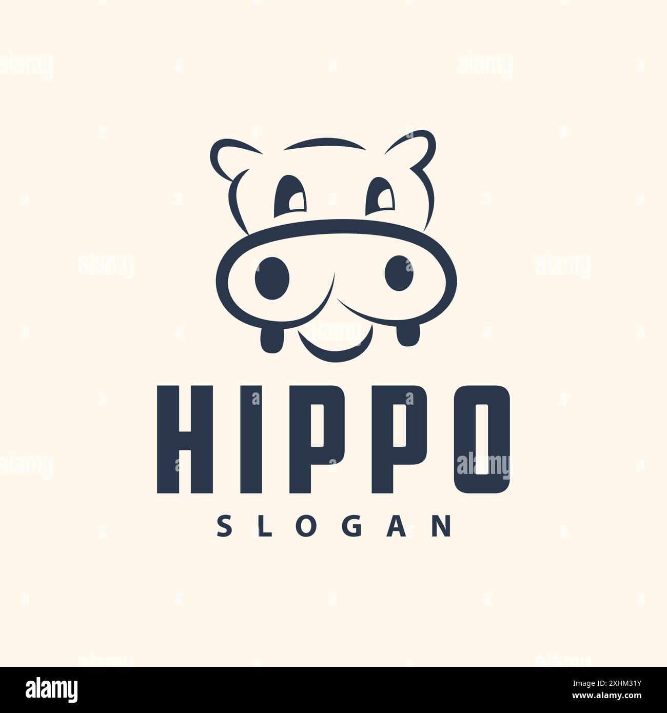 Hippo logo vector vectors hi-res stock photography and images - Alamy