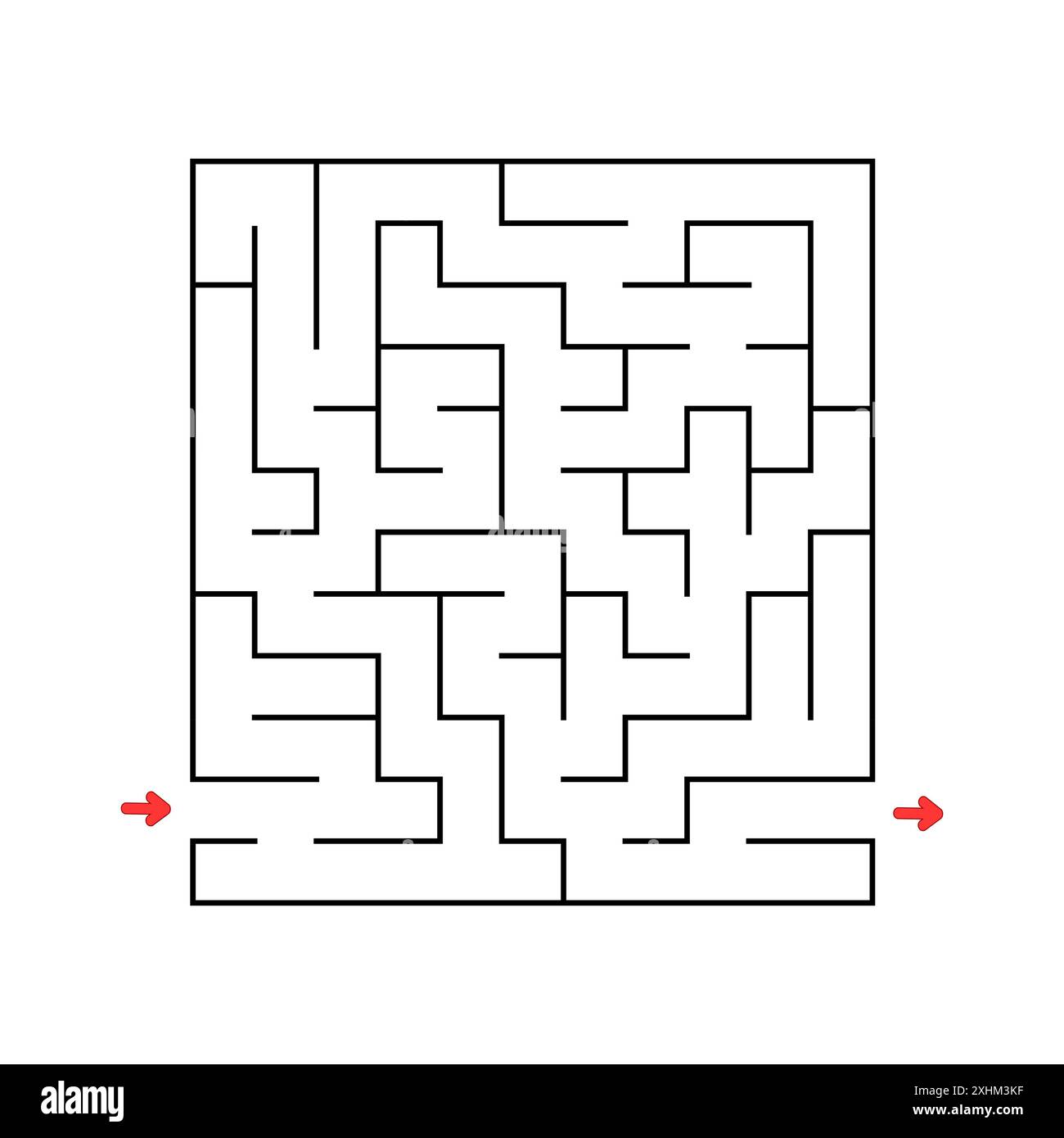Abstact labyrinth. Educational game for kids. Puzzle for children. Maze ...