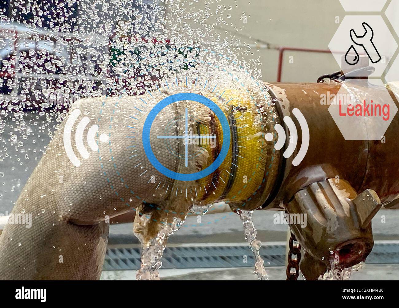 Water leak sensor alert , smart water sensor can automatically shut off ...