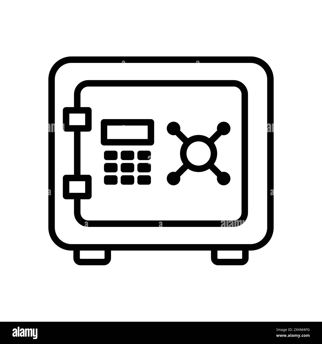 safe icon vector design template in white background Stock Vector Image ...