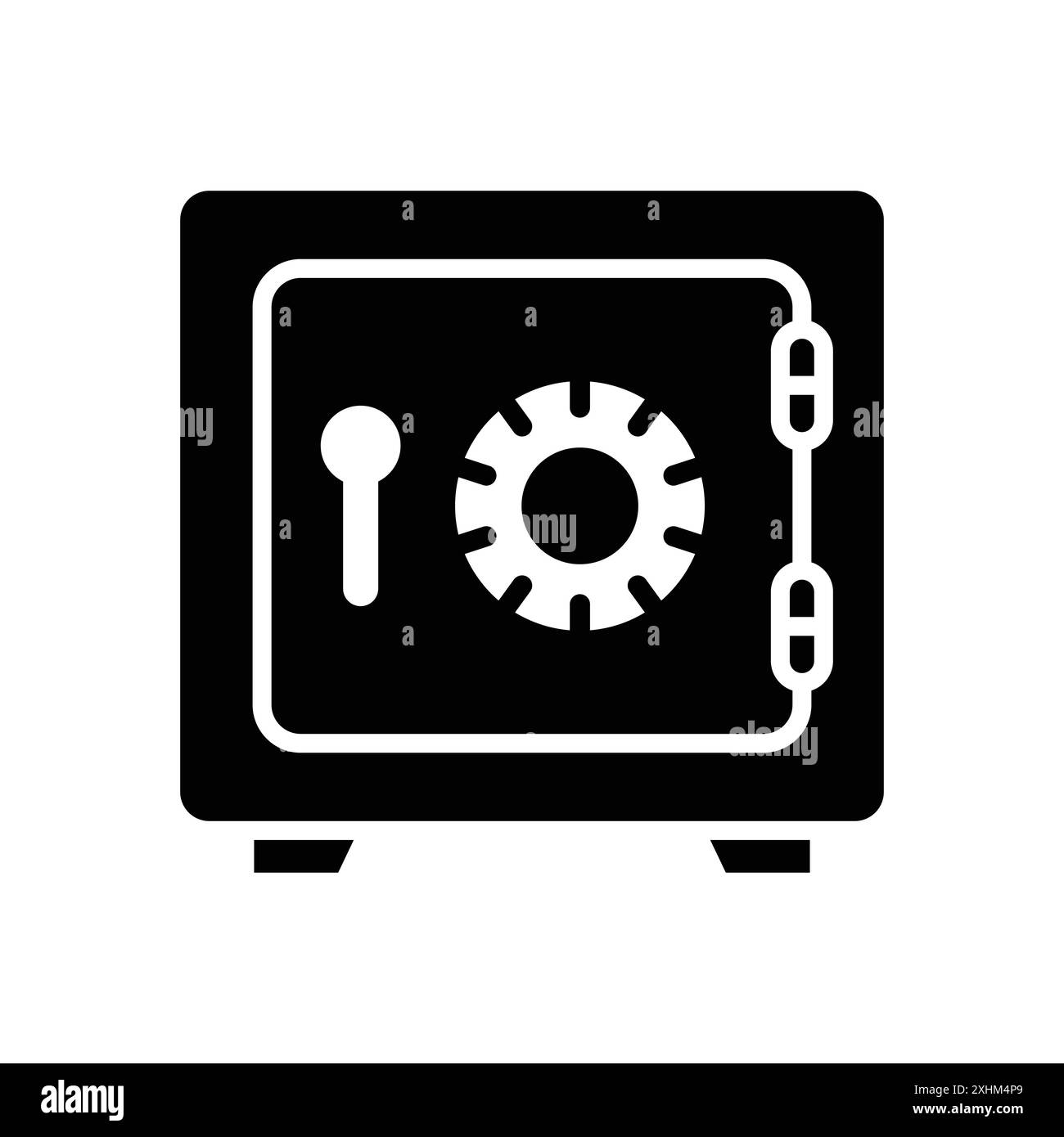 safe icon vector design template in white background Stock Vector Image ...