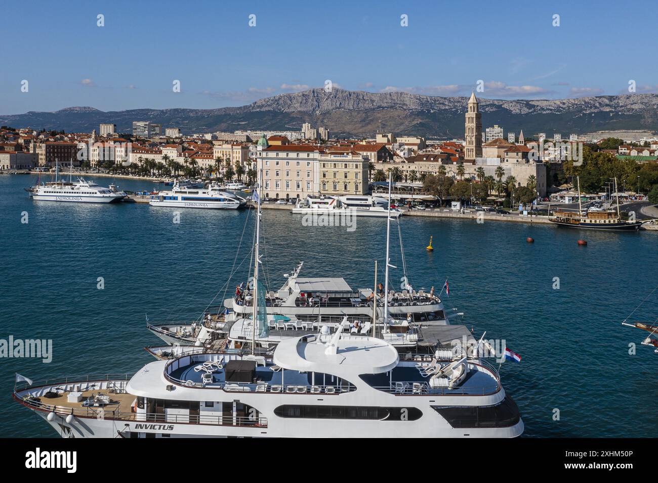 Croatia, Dalmatia, Dalmatian coast, Split, old Roman city listed as ...