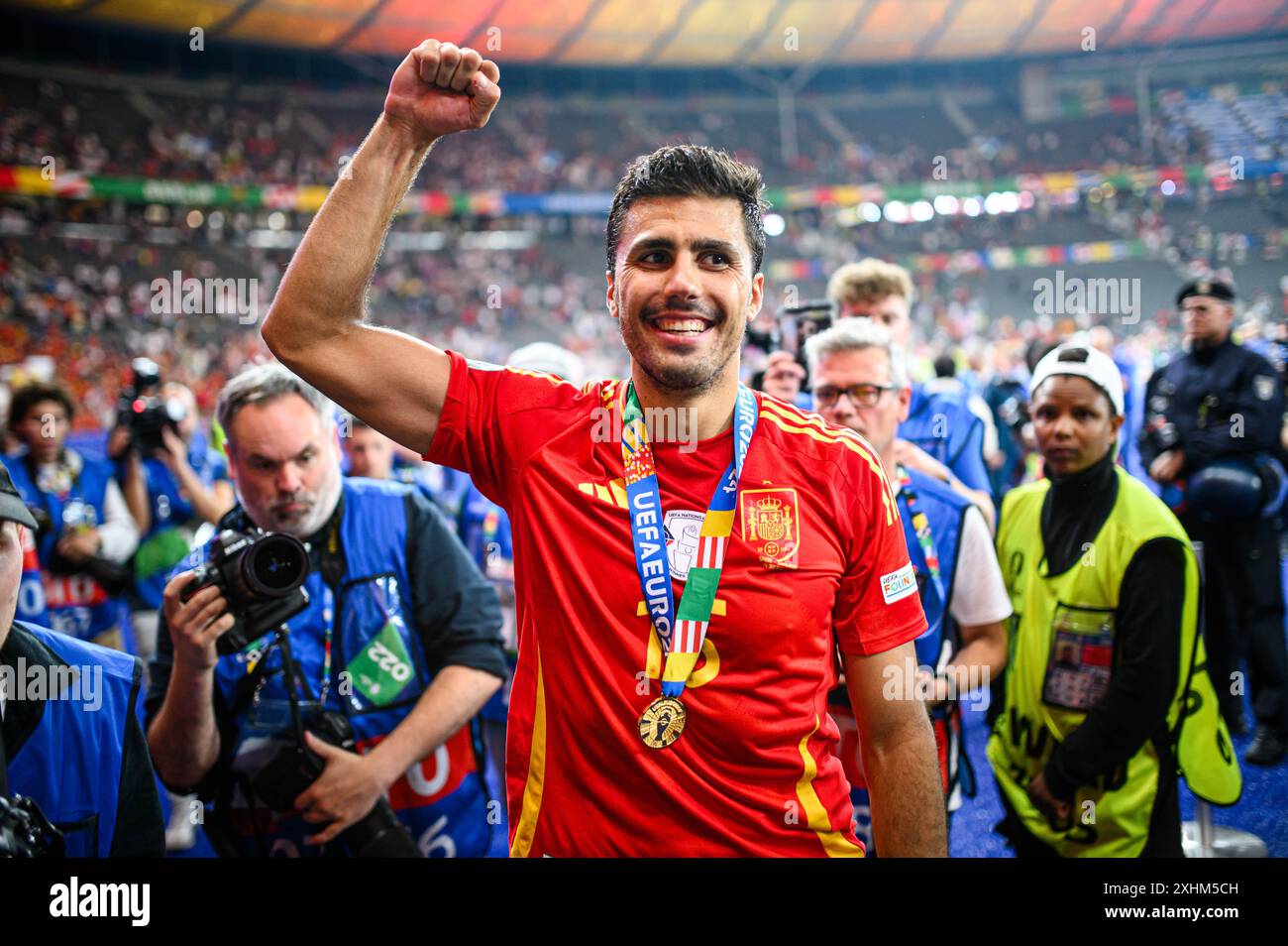 BERLIN, GERMANY - 14 JULY, 2024: Rodri, The football match of Final ...