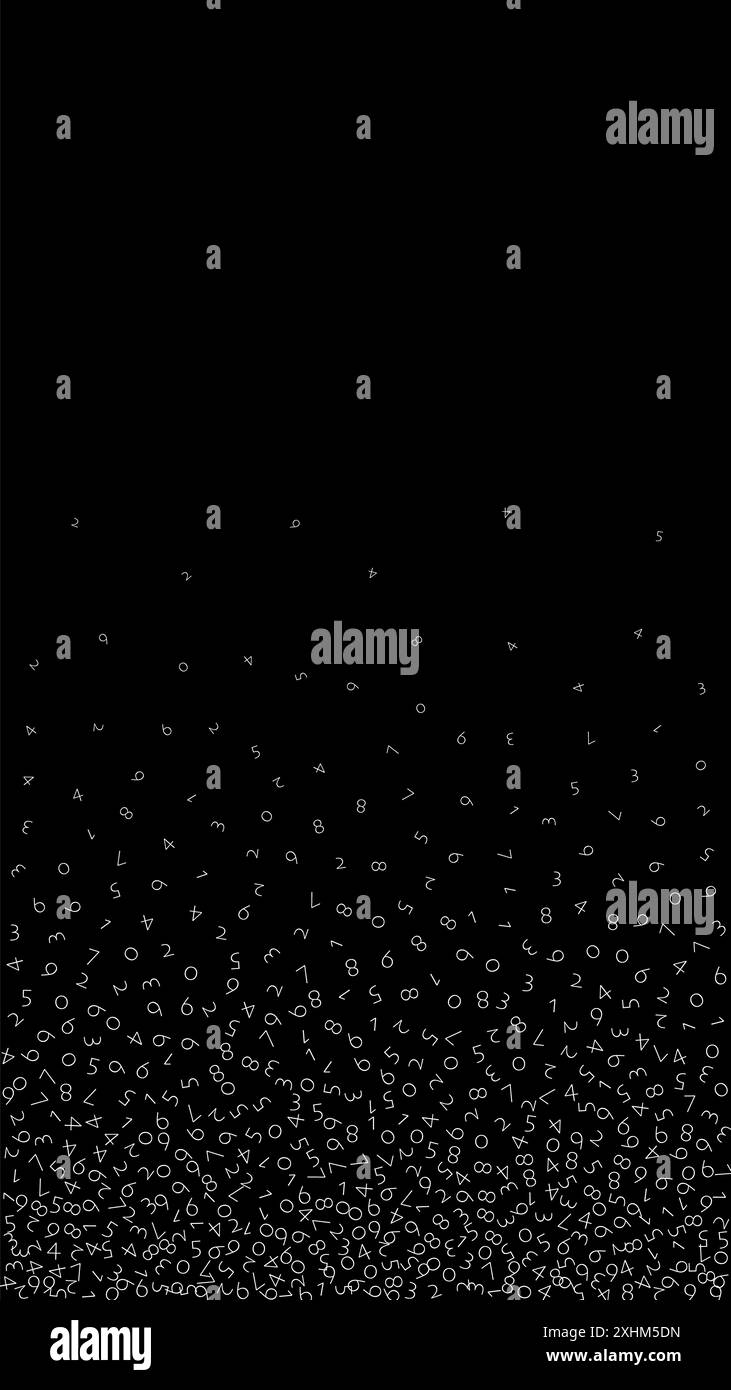 Scattered letters of latin alphabet. Colorful childish floating ...