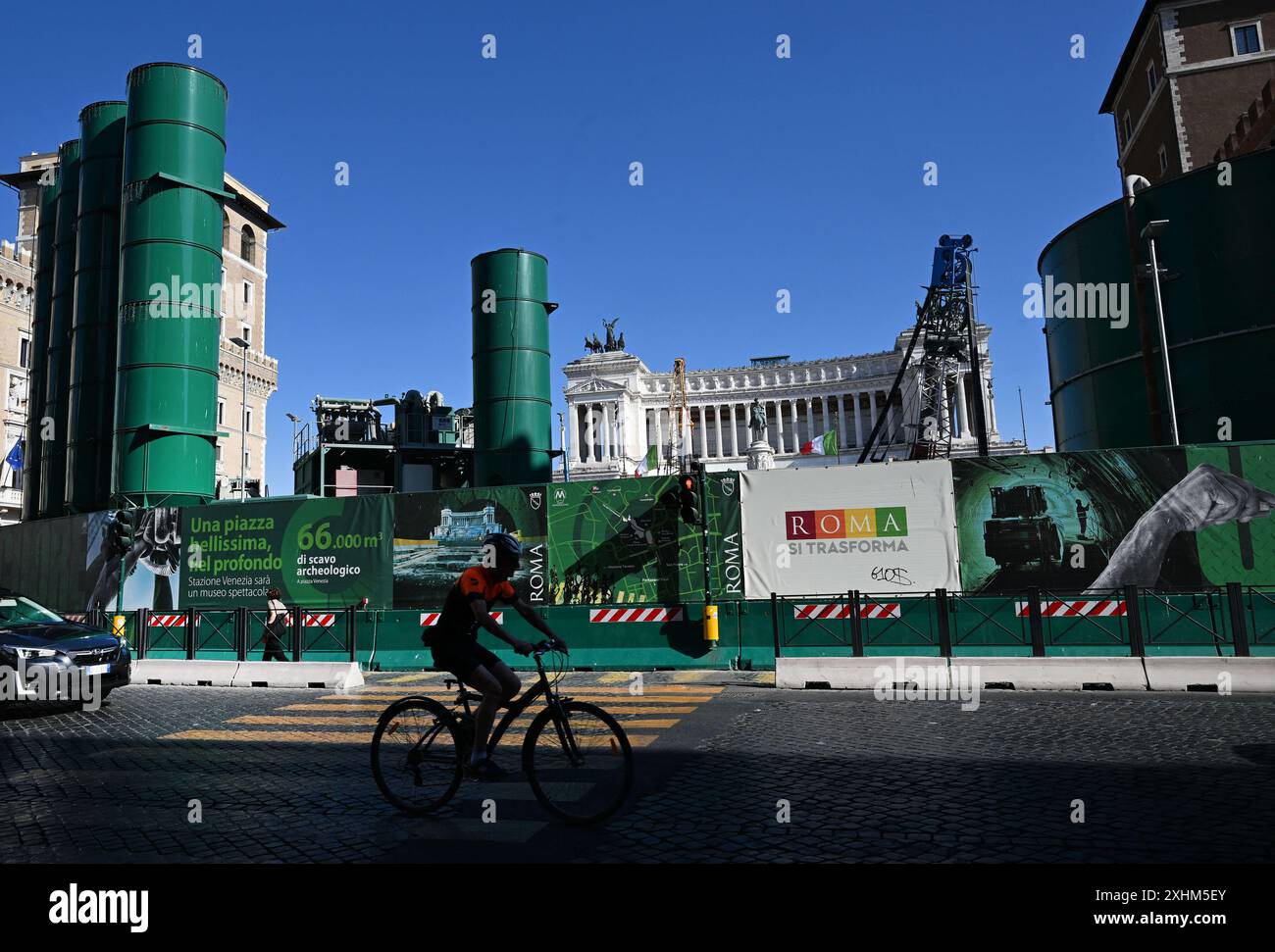 Construction of a major underground hub is underway in central Piazza ...