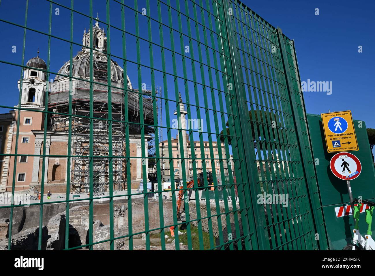 Construction of a major underground hub is underway in central Piazza ...