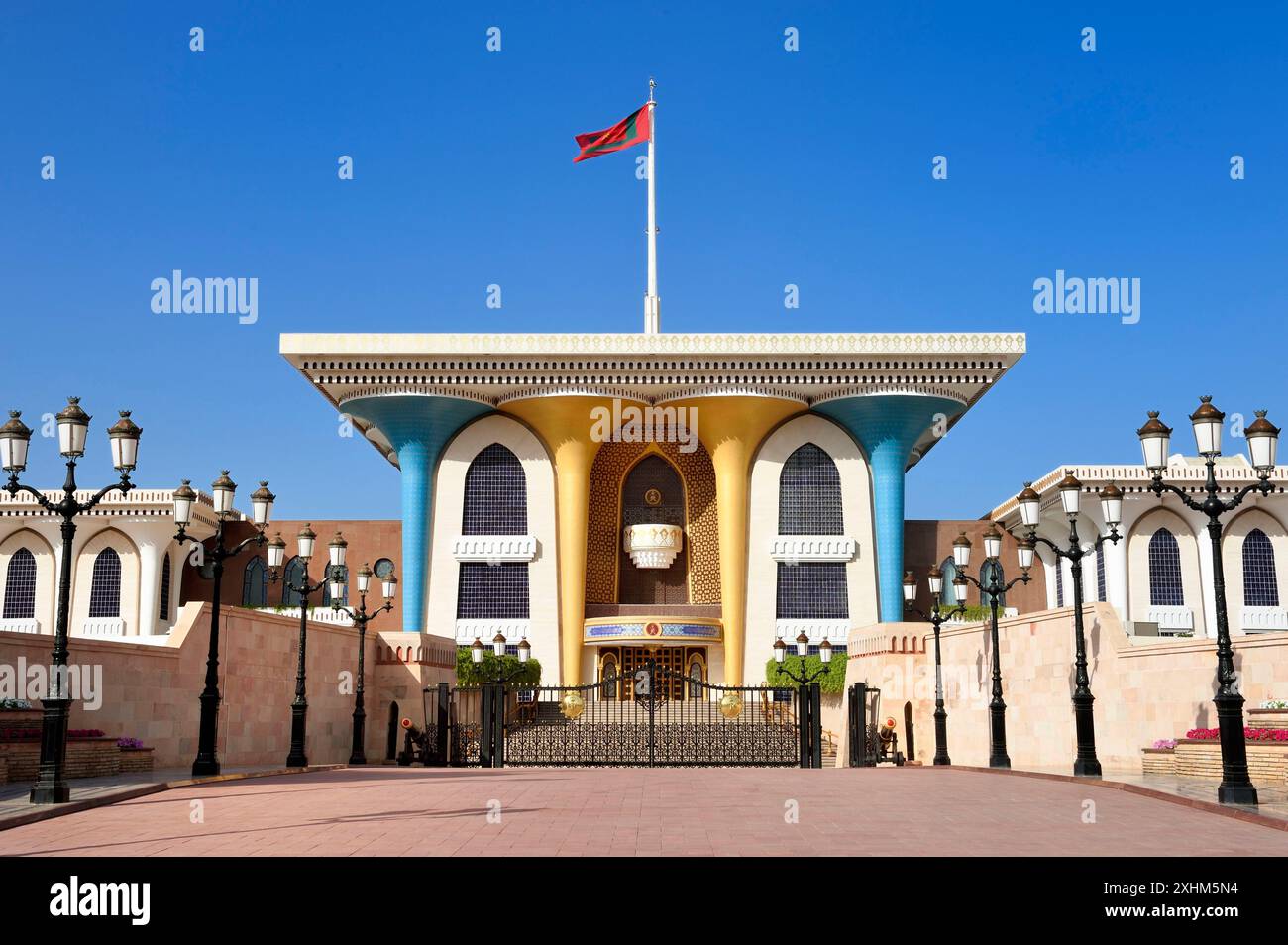 Sultanate of Oman, Muscat, old city of Muscat, the royal palace of ...