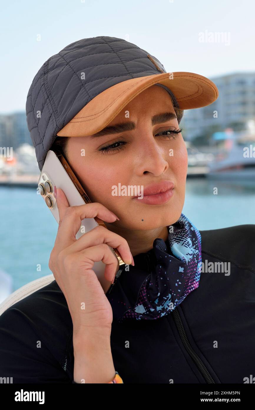 Sultanate of Oman, Muscat, Al-Mouj port, the photographer-diver Maisa ...