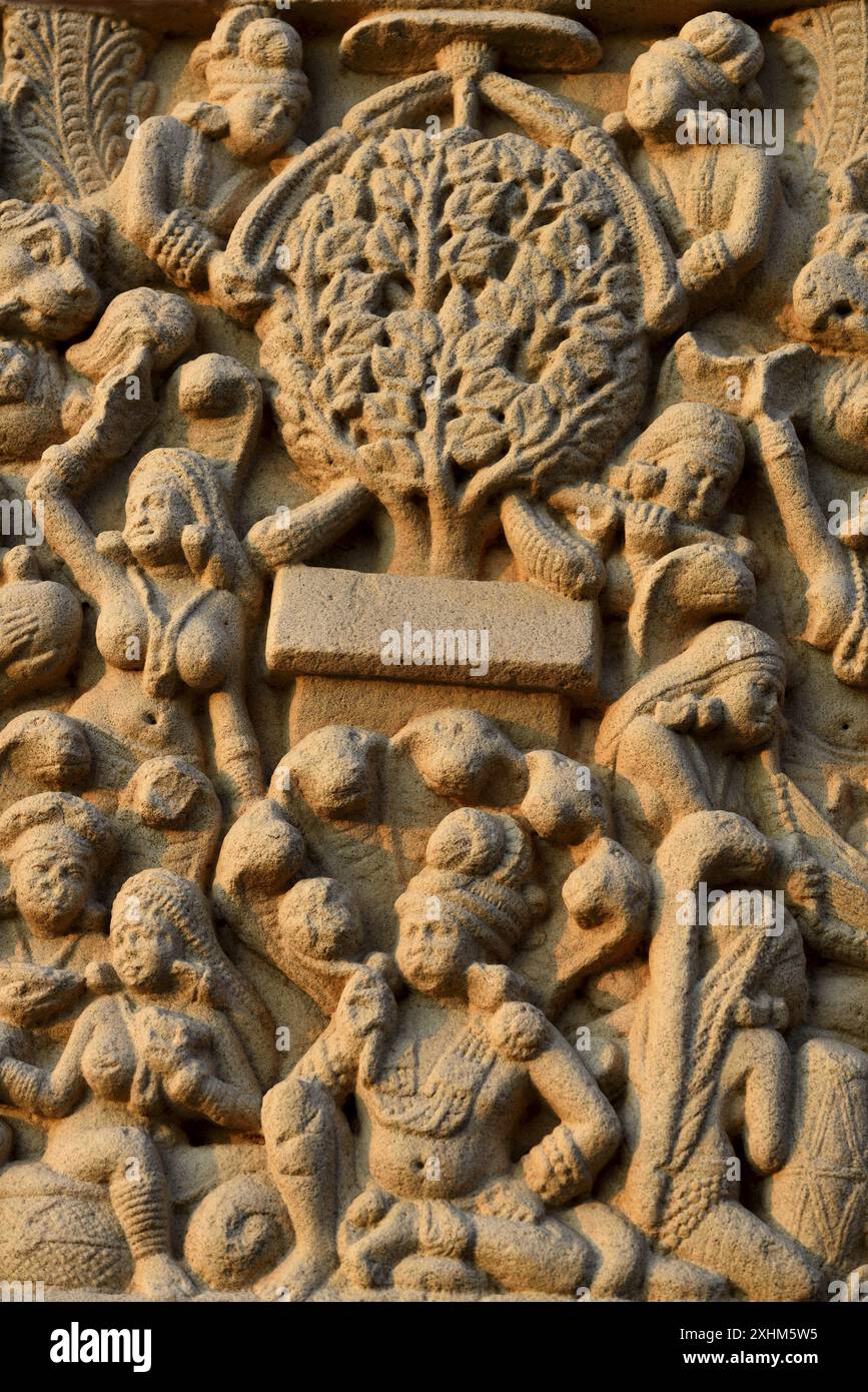 India, Madhya Pradesh, Unesco World Heritage Site, Sanchi, Worship of ...