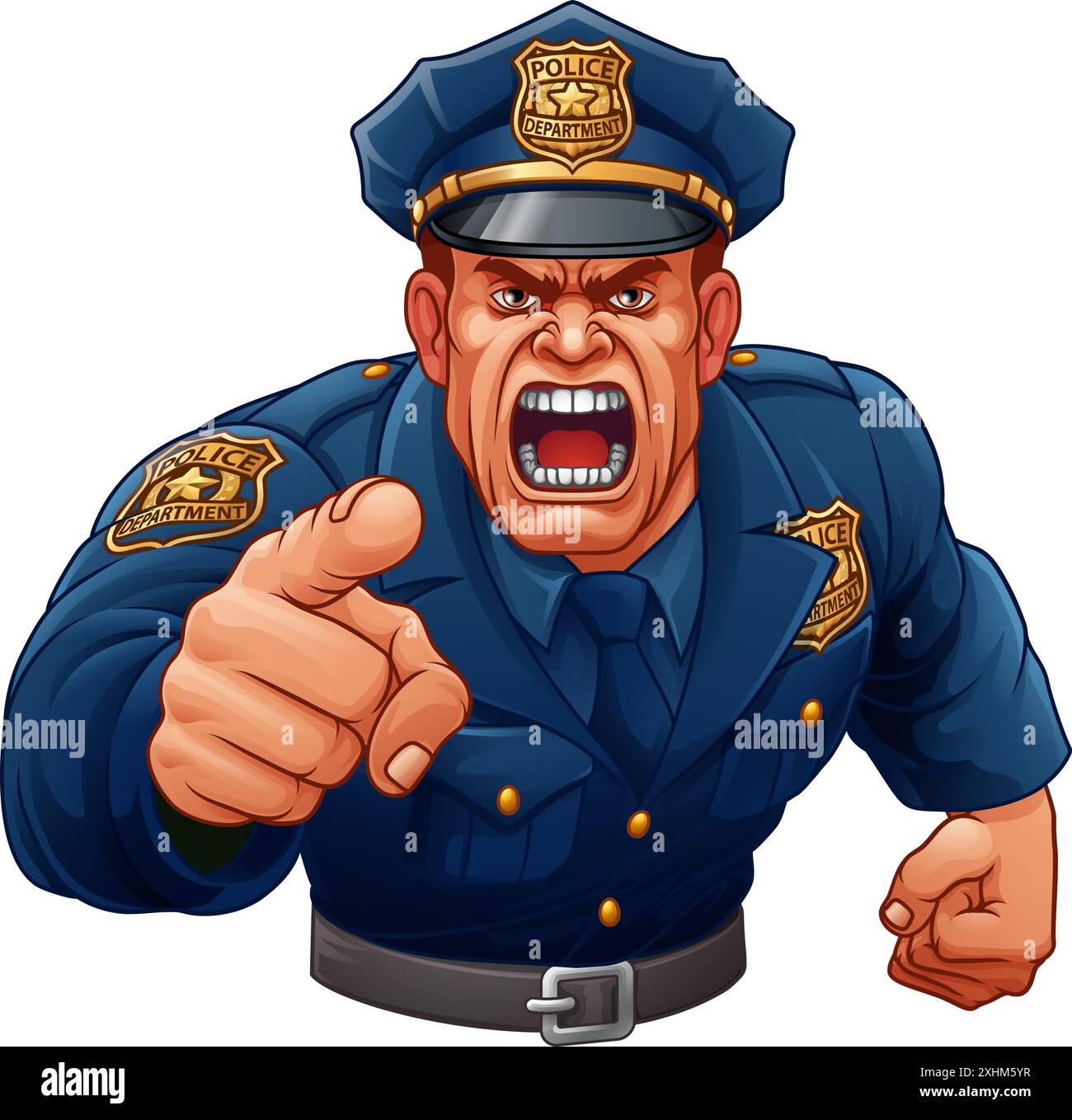 Cop character hi-res stock photography and images - Alamy