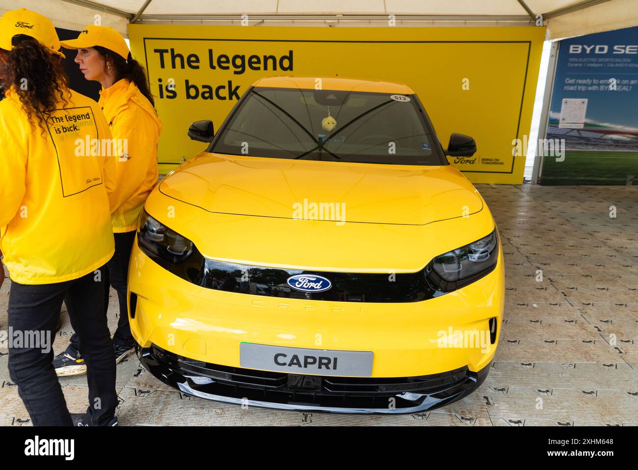 Ford Capri EV electric SUV car on display at the Goodwood Festival of ...