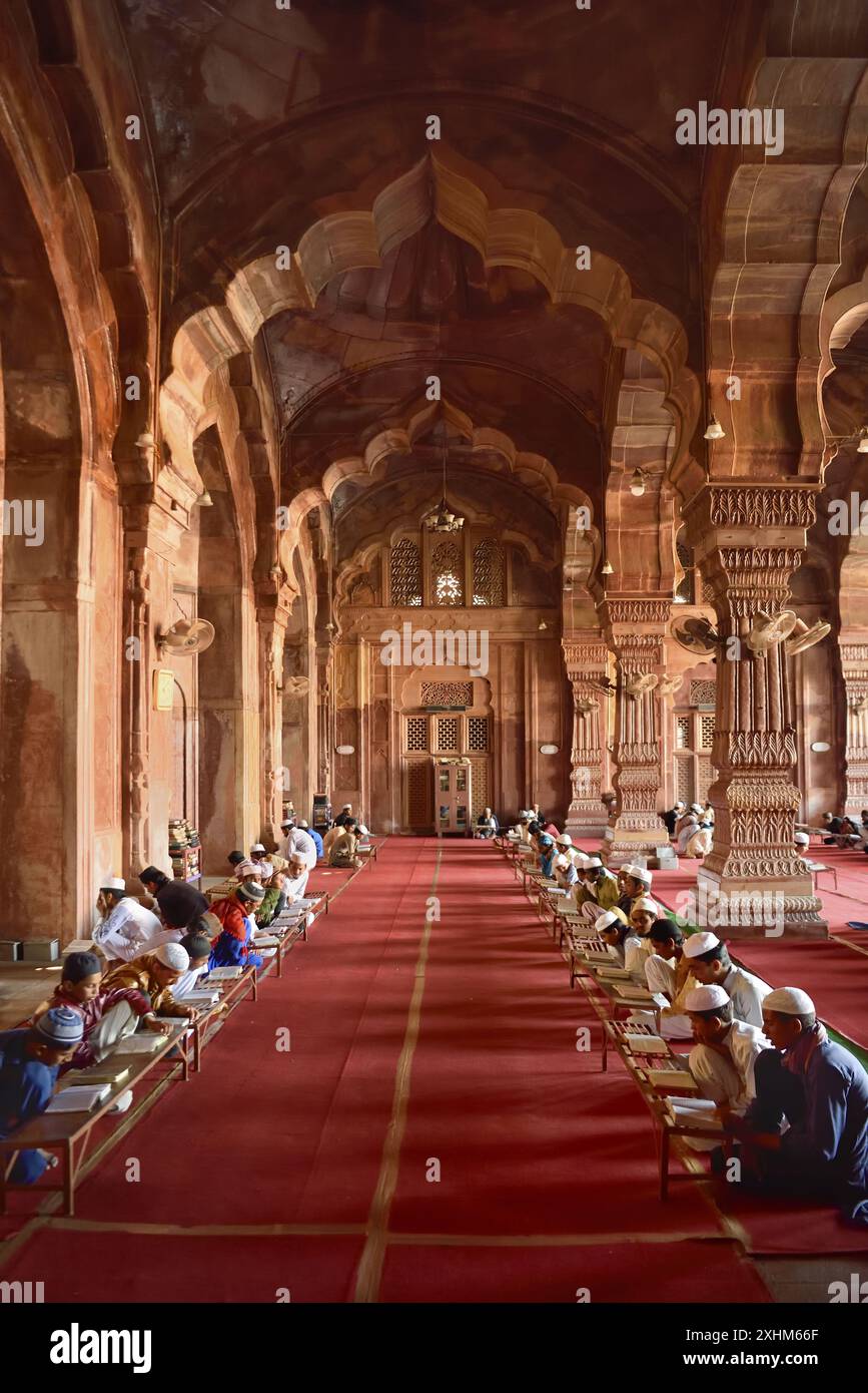 India, Madhya Pradesh, Bhopal, Taj-ul-Masajid mosque (Crown of the ...