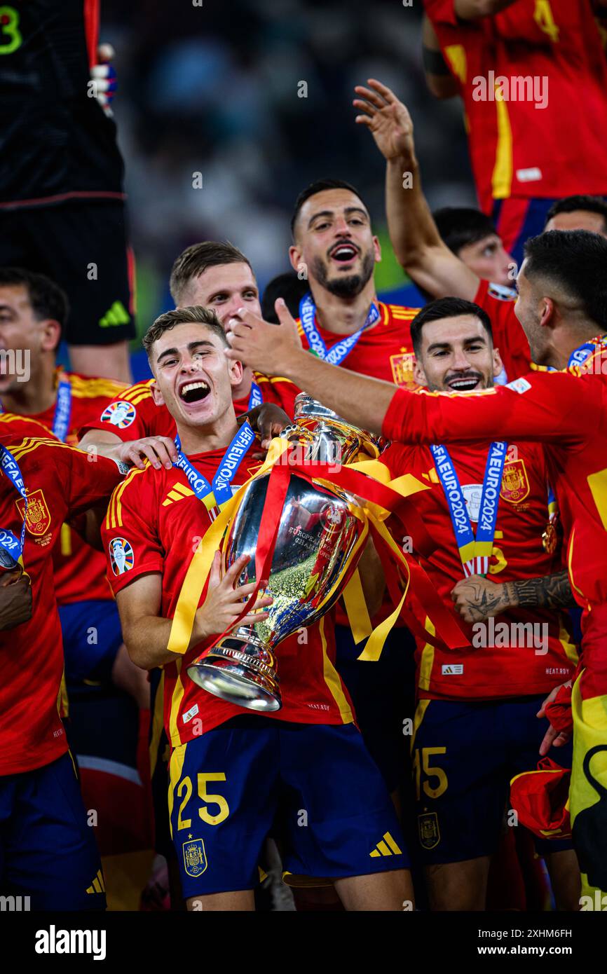 BERLIN, GERMANY - 14 JULY, 2024: Fermín Lopez, The football match of ...