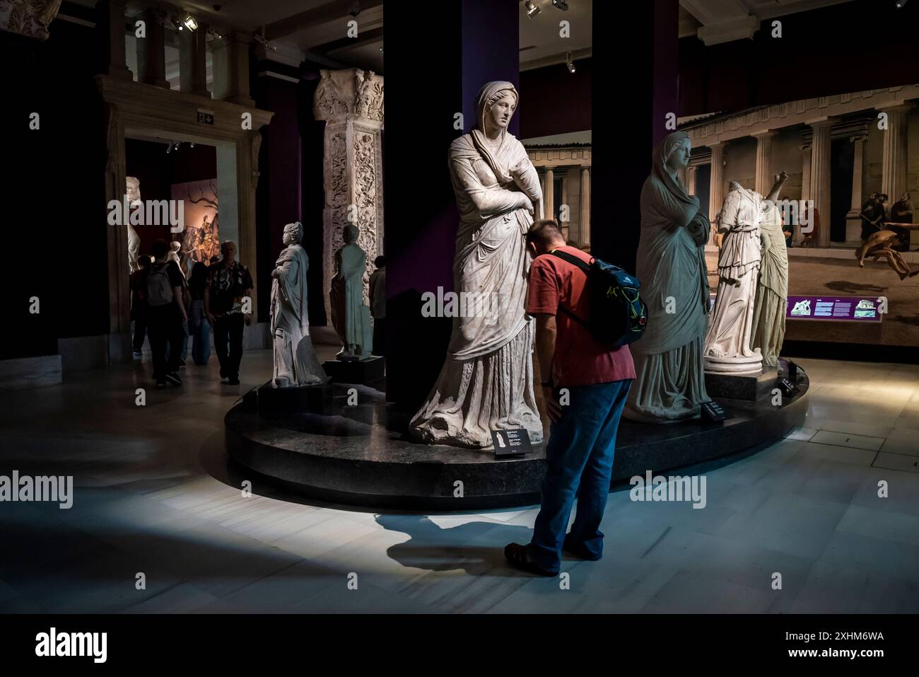 Ancient Greek sculptures, Archaeological Museum, Istanbul, Turkey Stock ...