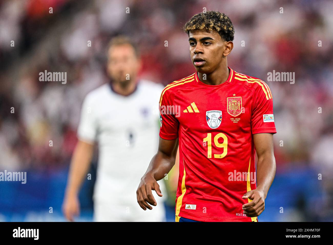 BERLIN, GERMANY - 14 JULY, 2024: Lamine Yamal, The football match of ...