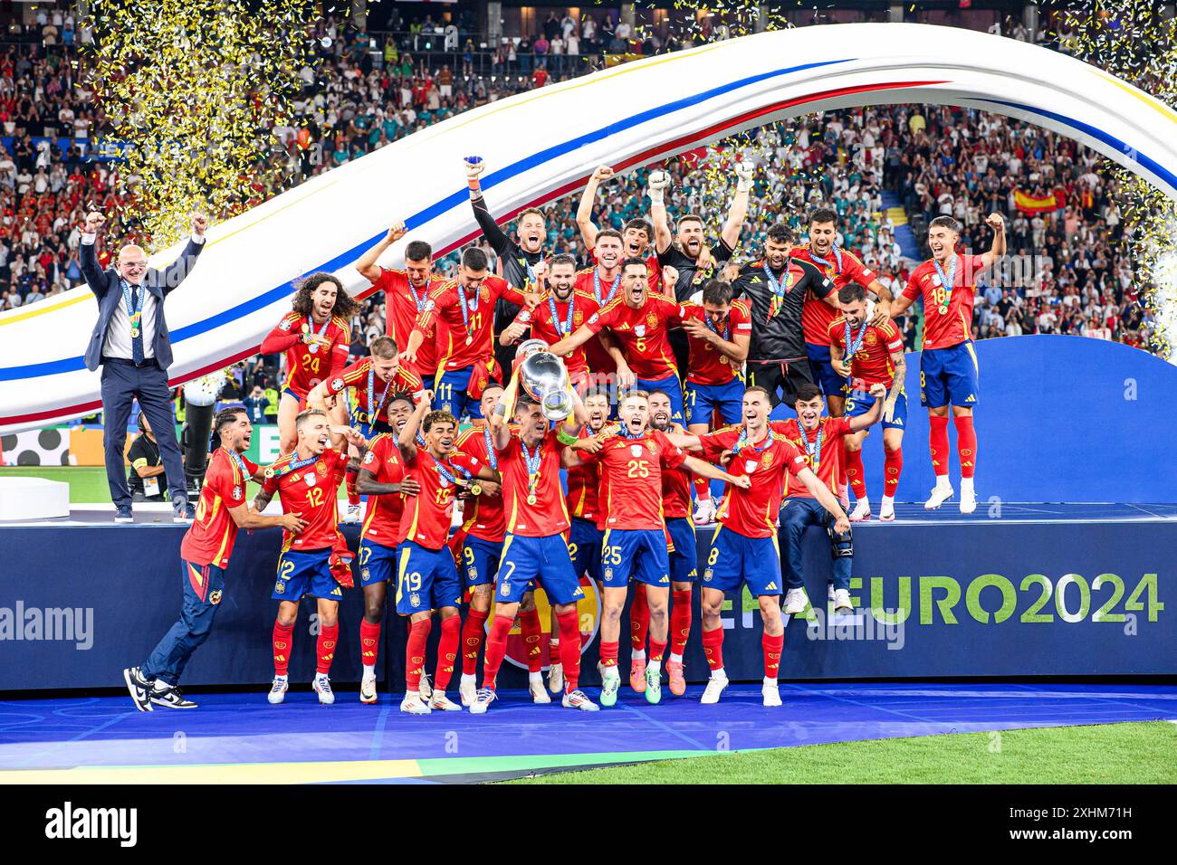 BERLIN, GERMANY - 14 JULY, 2024: The football match of Final EURO 2024 ...