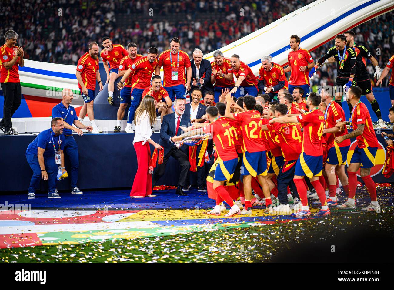 BERLIN, GERMANY - 14 JULY, 2024: The football match of Final EURO 2024 ...