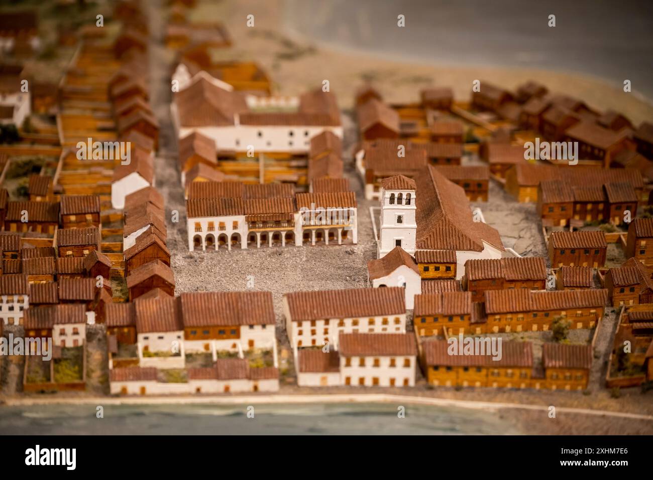 Detail of model of Panamá Viejo prior to 1671, Museum of Old Panama ...