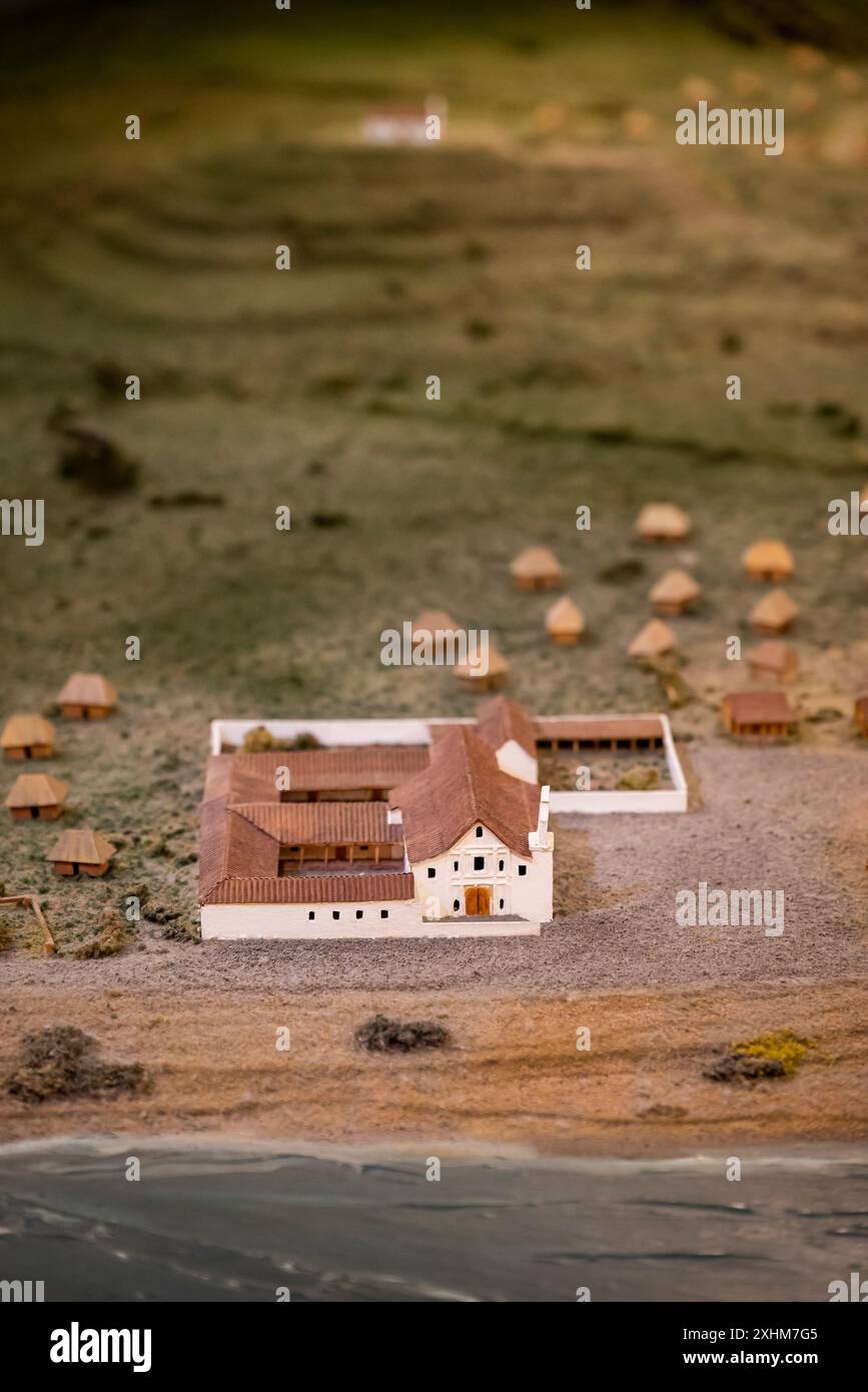 Detail of model of Panamá Viejo prior to 1671, Museum of Old Panama ...