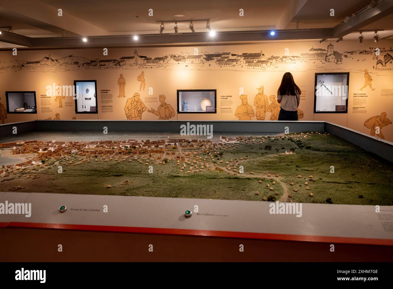 Model of Panamá Viejo prior to 1671, Museum of Old Panama, which traces ...